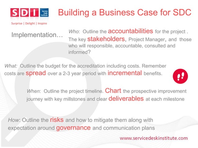 Building a Business Case for SDC, David Wright | PPT