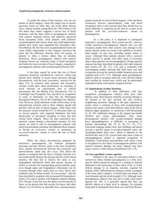 Acquired prosopagnosia: structural basis and processing impairments. | PDF