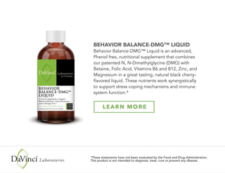 DaVinci Laboratories DMG Guide | PDF