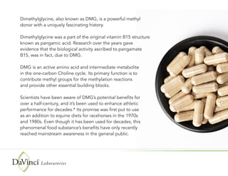 DaVinci Laboratories DMG Guide | PDF