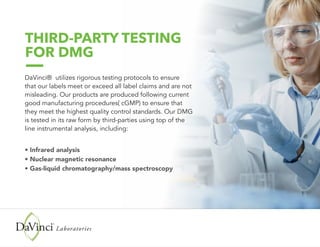 DaVinci Laboratories DMG Guide | PDF