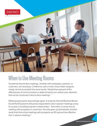 Davinci Meeting Rooms Solutions Guide | PDF | Web Conferencing ...