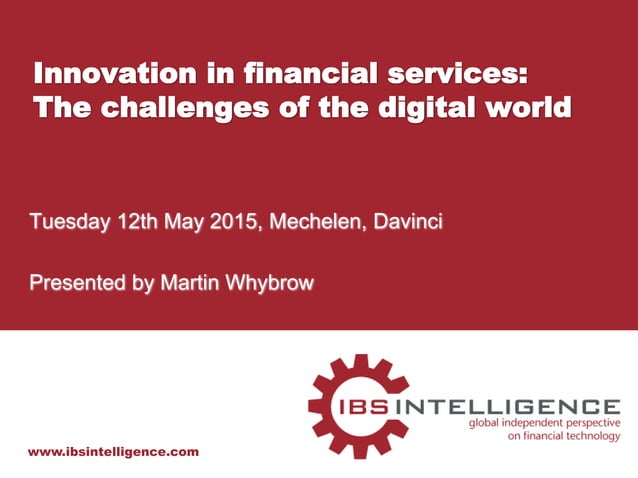 Innovation in financial services | PDF | Business Banking & Finance | Business