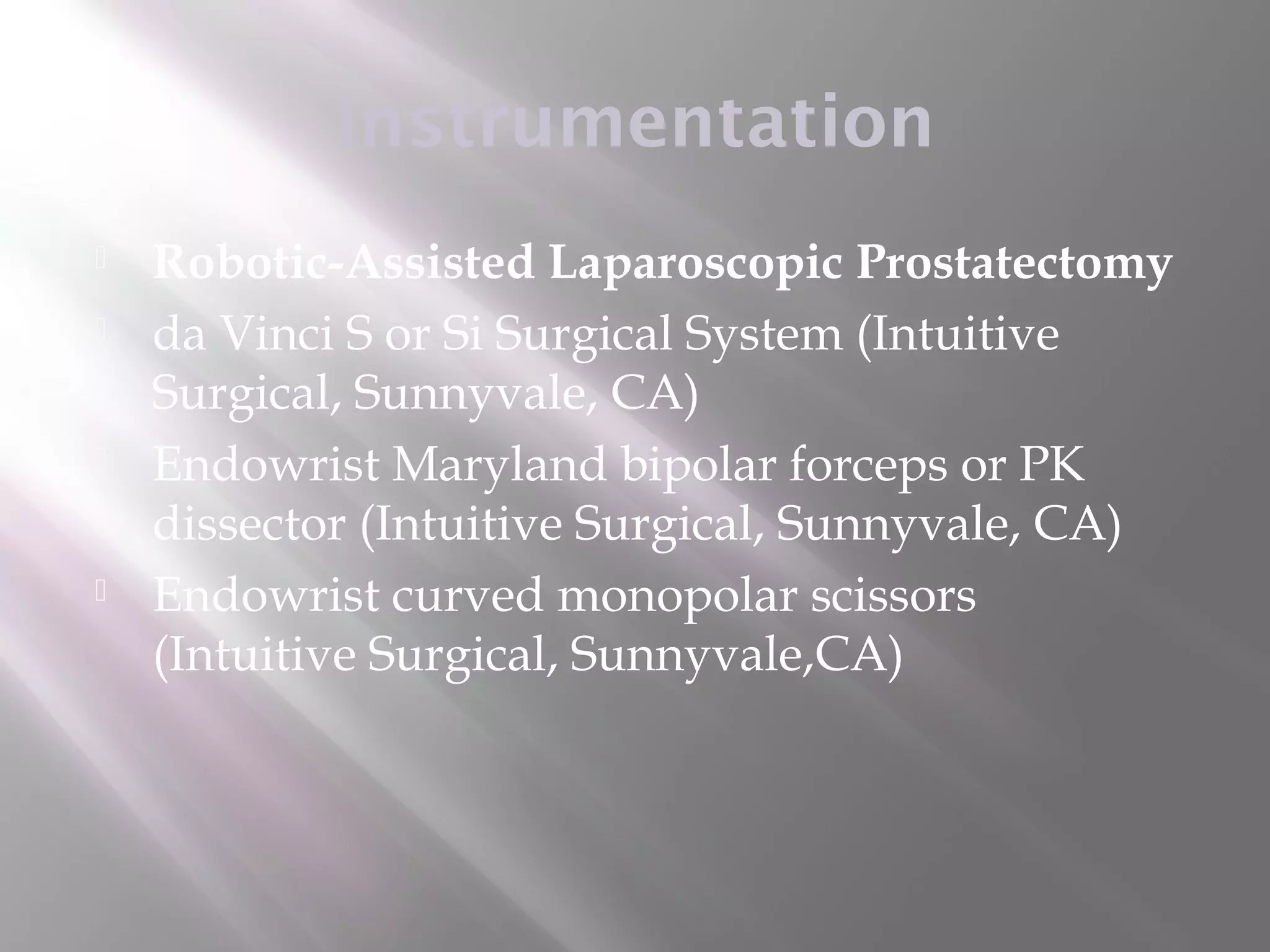 Da vinci robotic surgical system | PPT
