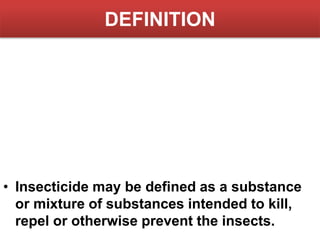 Insecticide, classification of Insecticide, Insecticide Act and ...