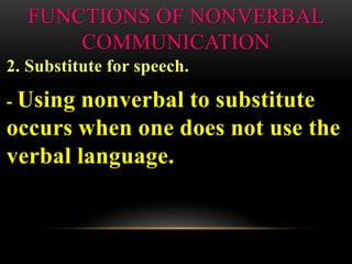 Nonverbal Communication | PPTX