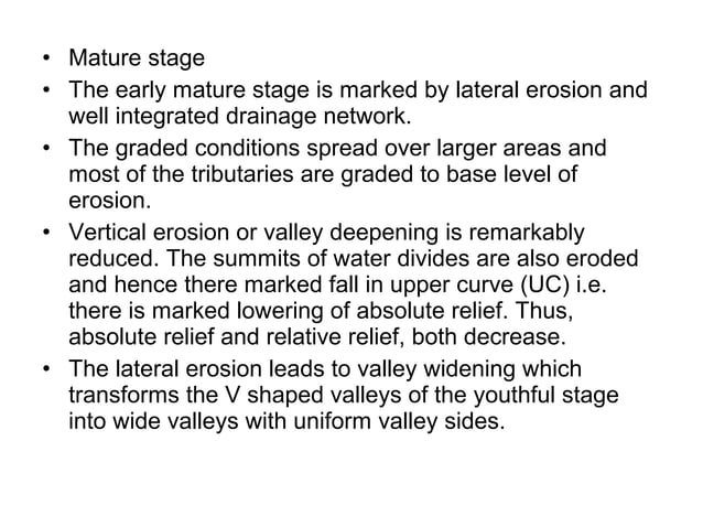 Davis Theory -William Morris Davis- Geomophology Chapter | PPT
