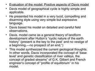Davis Theory -William Morris Davis- Geomophology Chapter | PPT