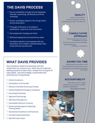 Davis Companies - Staffing Solution | PDF