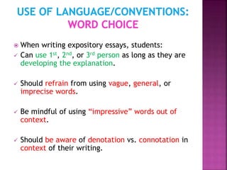 Davis e1 deconstructing the writing rubric | PPTX