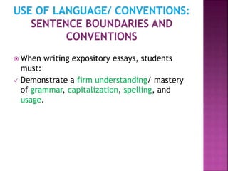 Davis e1 deconstructing the writing rubric | PPTX