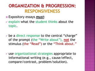 Davis e1 deconstructing the writing rubric | PPTX