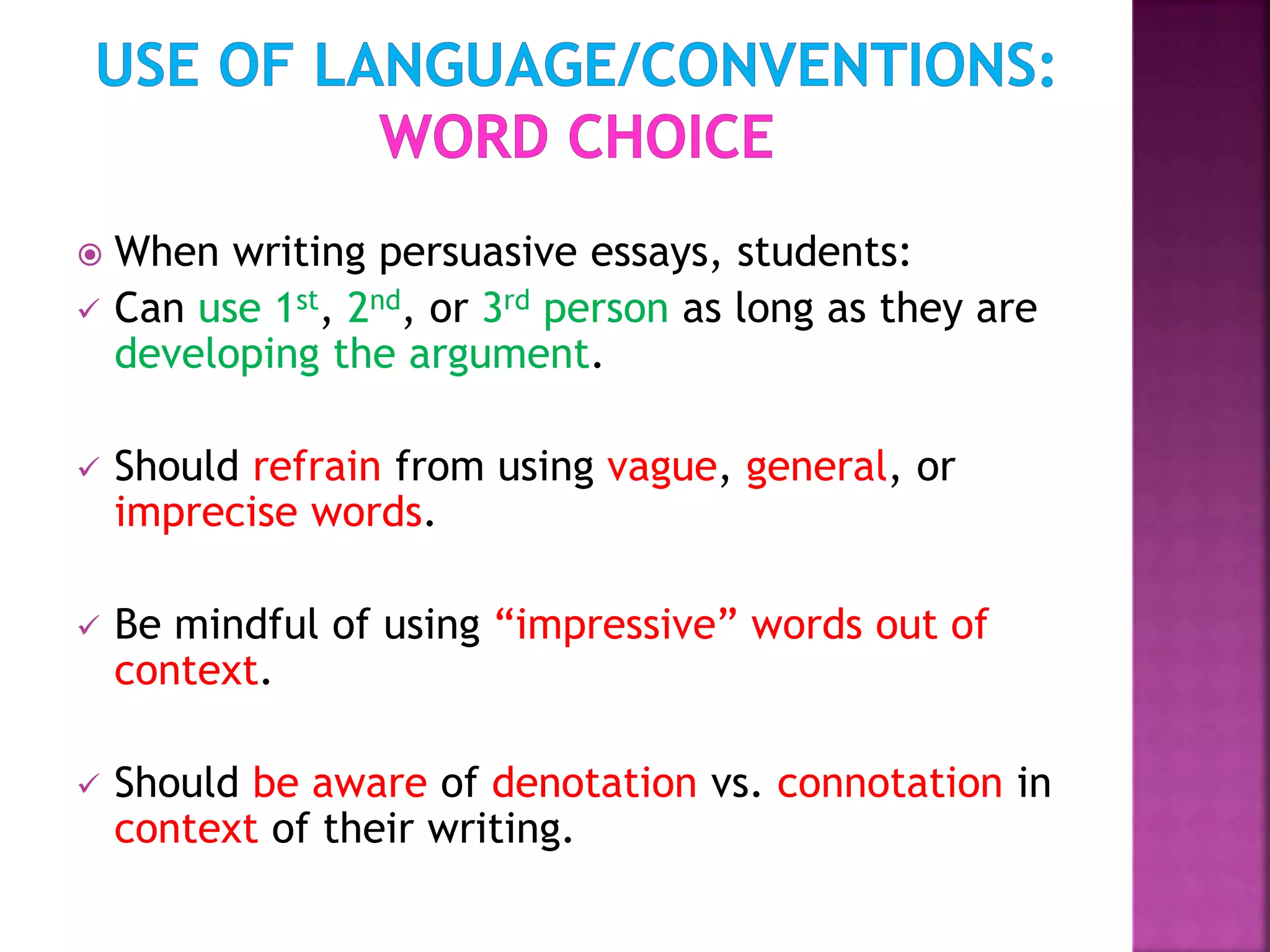 English 2- Deconstructing the STAAR/EOC Persuasive Writing Rubric ...