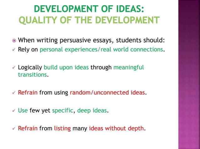 English 2- Deconstructing the STAAR/EOC Persuasive Writing Rubric ...