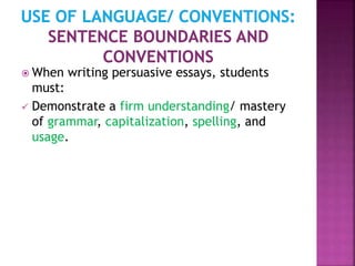 English 2- Deconstructing the STAAR/EOC Persuasive Writing Rubric ...
