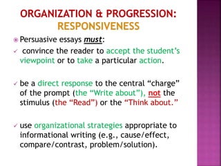English 2- Deconstructing the STAAR/EOC Persuasive Writing Rubric ...