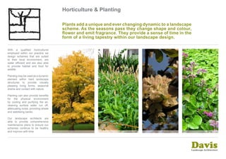 Davis landscape architecture brochure 2017b | PDF