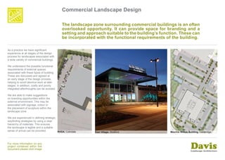 Davis landscape architecture brochure 2019 | PPT