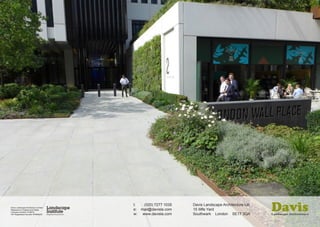 Davis landscape architecture brochure 2019 | PPT