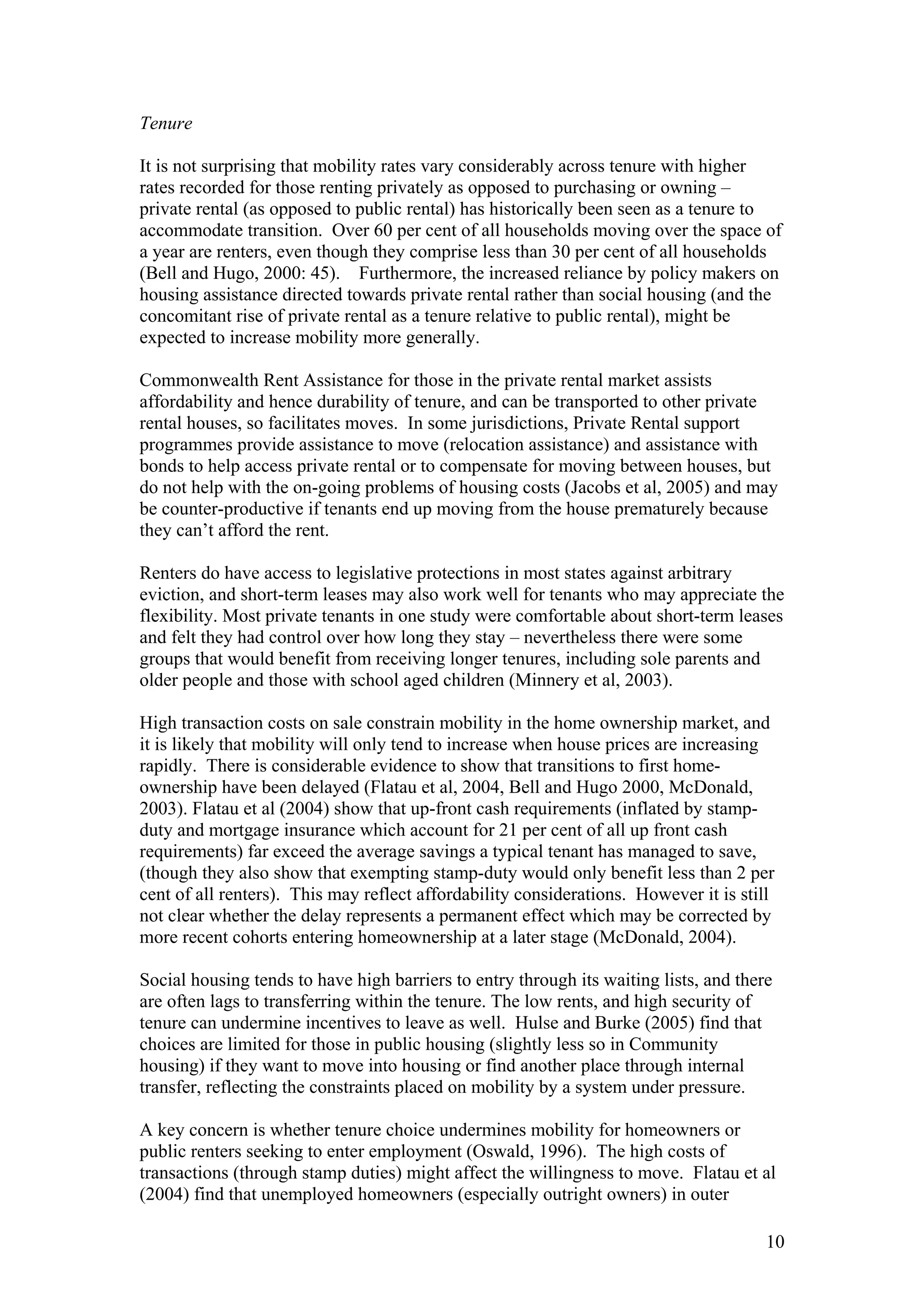 Housing Policy & Residential Mobility | PDF