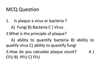 Davis plaque method.pptx recombinant DNA technology | PPTX