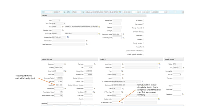 Process for invoice data entry | PPT