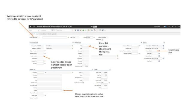 Process for invoice data entry | PPT
