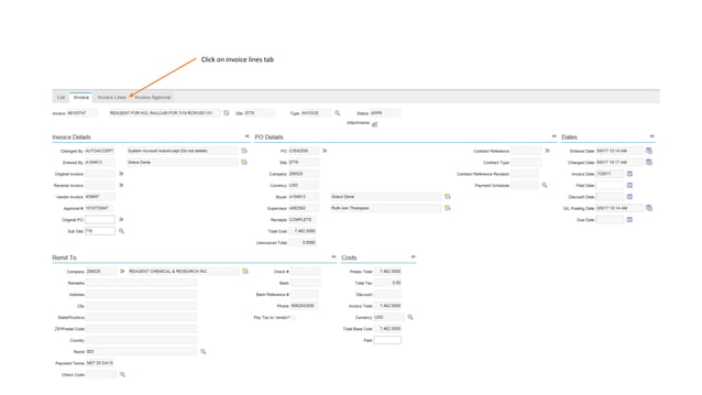 Process for invoice data entry | PPT