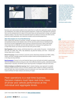 Analyze performance and operations of truck fleets in real time | PDF