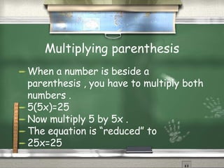 Davonte M Equations | PPT