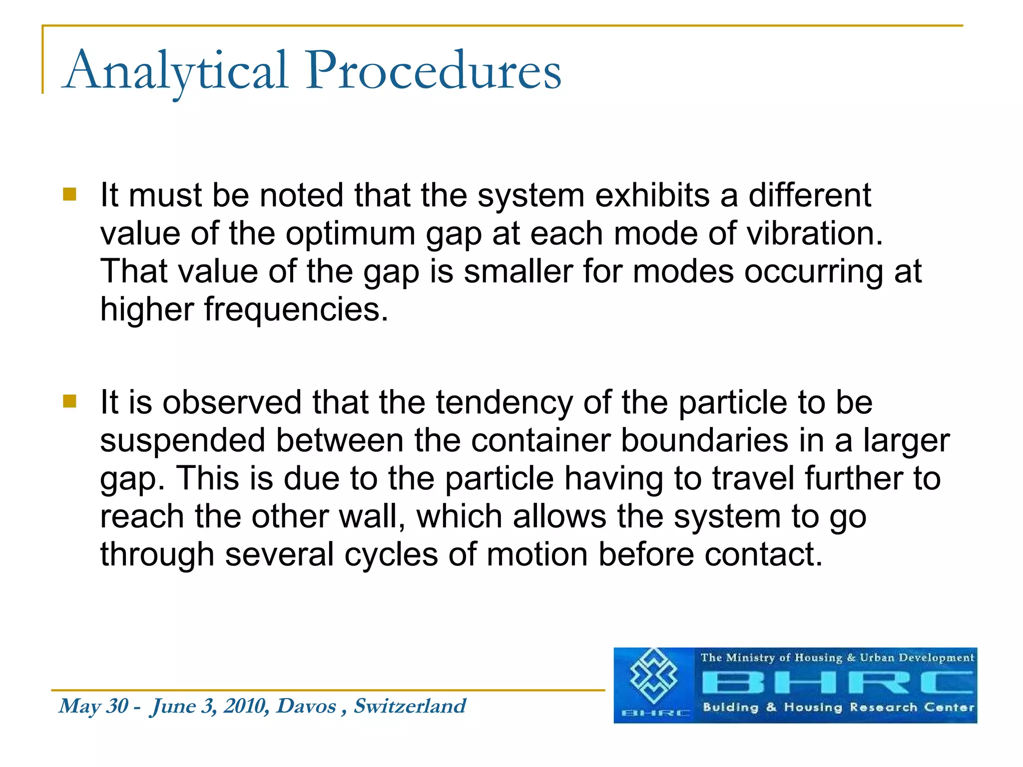 Analitical and Experimental Studies to Reduce Seismic Vibratioin in ...