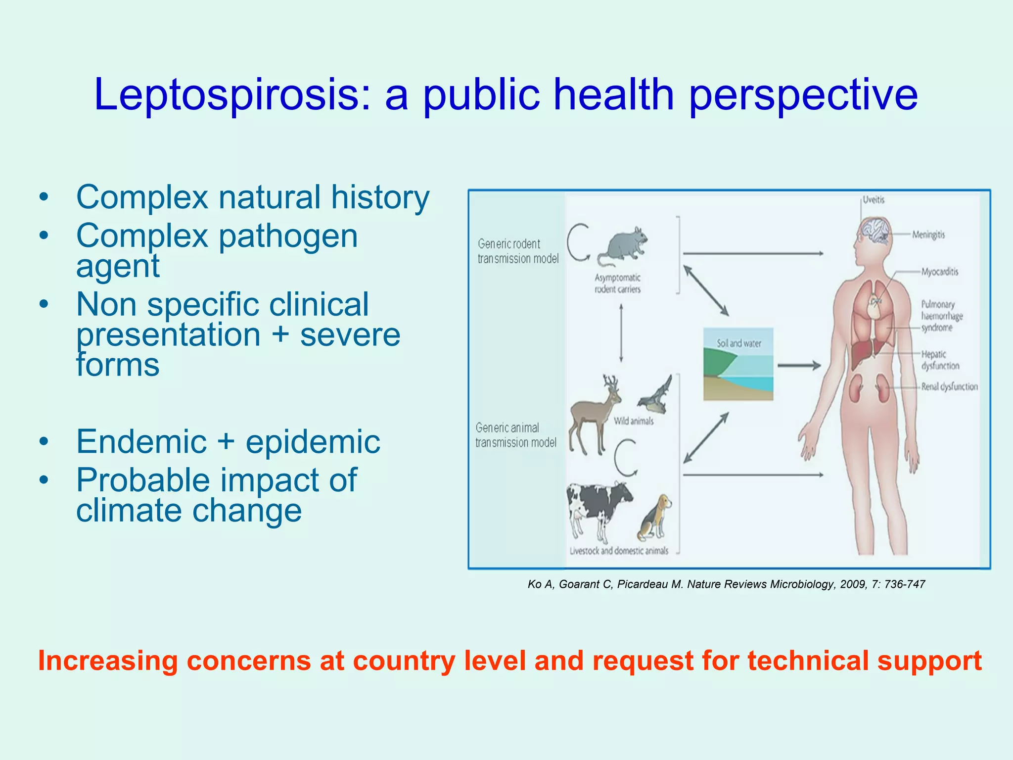The Global Leptospirosis Environmental Action Network: Strengthening ...