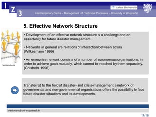 Challenges for the Disaster and Crisis Management – Identification of ...