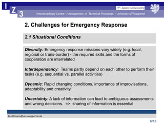 Challenges for the Disaster and Crisis Management – Identification of ...