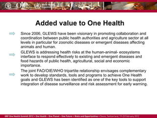 The Joint FAO/OIE/WHO Global Early Warning System for Animal Diseases ...