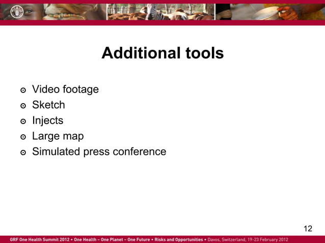 Strengthening One Health approaches through tabletop simulation ...