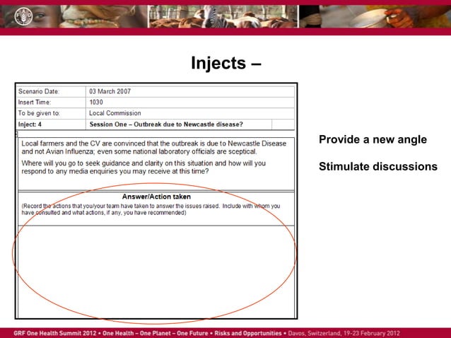 Strengthening One Health approaches through tabletop simulation ...