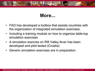 Strengthening One Health approaches through tabletop simulation ...