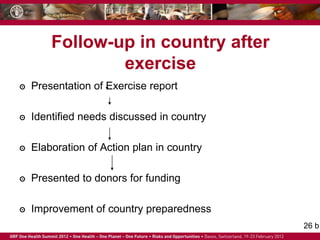 Strengthening One Health approaches through tabletop simulation ...