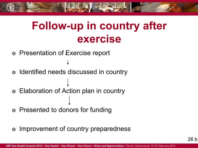 Strengthening One Health approaches through tabletop simulation ...