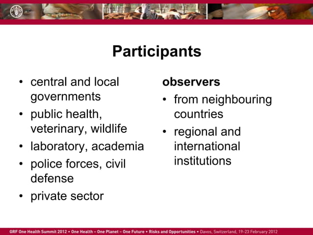 Strengthening One Health approaches through tabletop simulation ...