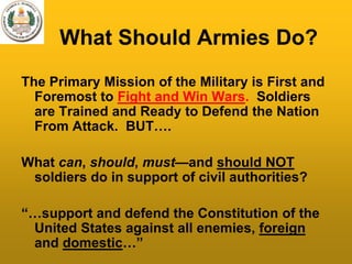 What role for soldiers? | PPTX