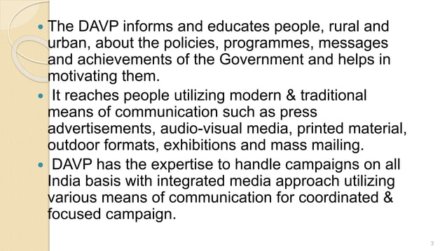 Davp | PPTX | Advertising Industry | Industries