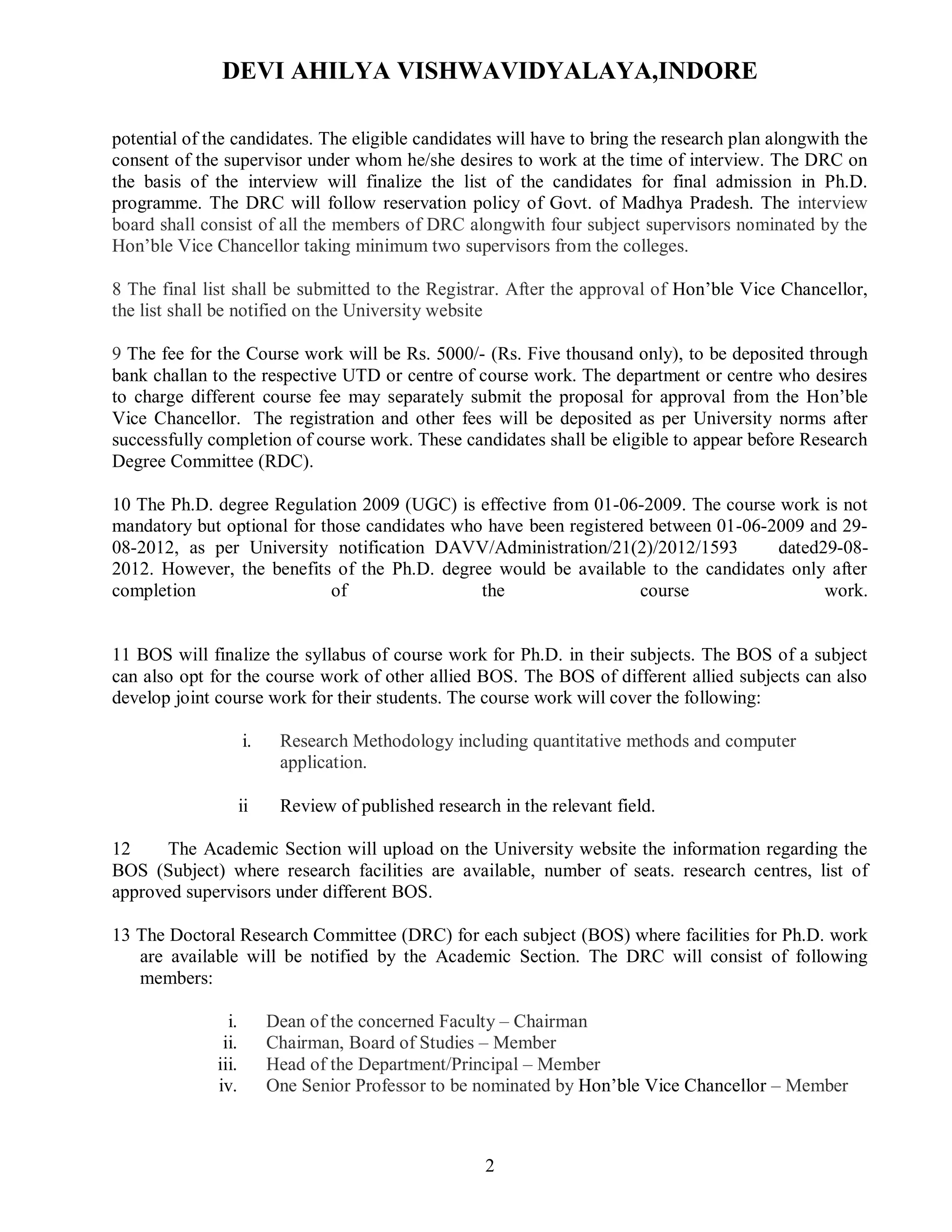 Davv ph dfinal_info_2012 | PDF