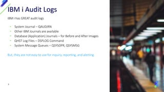Security 101: IBM i Security Auditing and Reporting | PDF