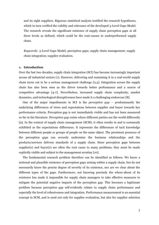 Modelling the supply chain perception gaps | PDF