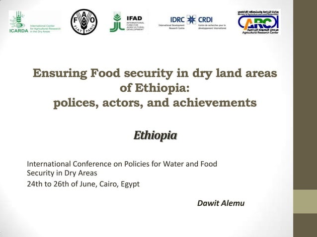 Ensuring Food Security in Ethiopia | PPTX | Agriculture | Industries