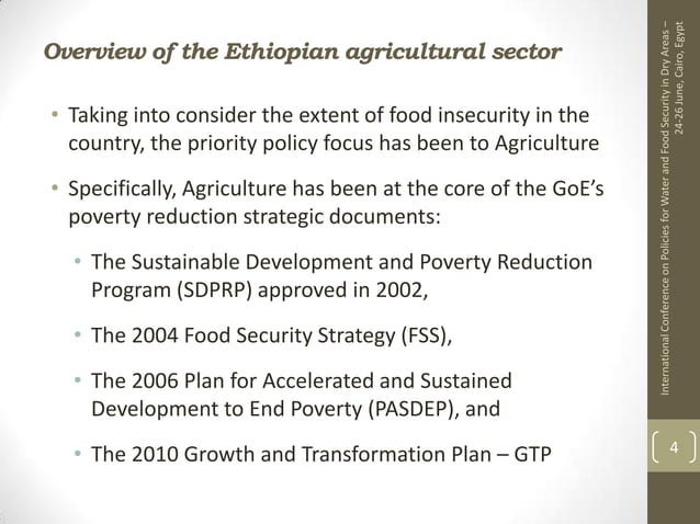 Ensuring Food Security in Ethiopia | PPTX | Agriculture | Industries