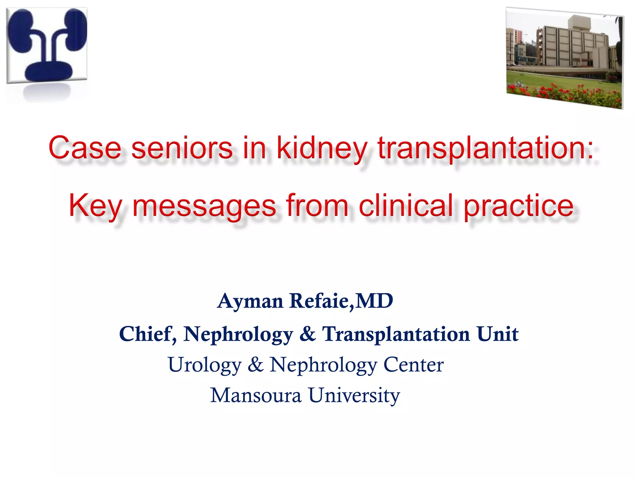 CASE SENERIO Dr Ayman RefaieMD | PPT