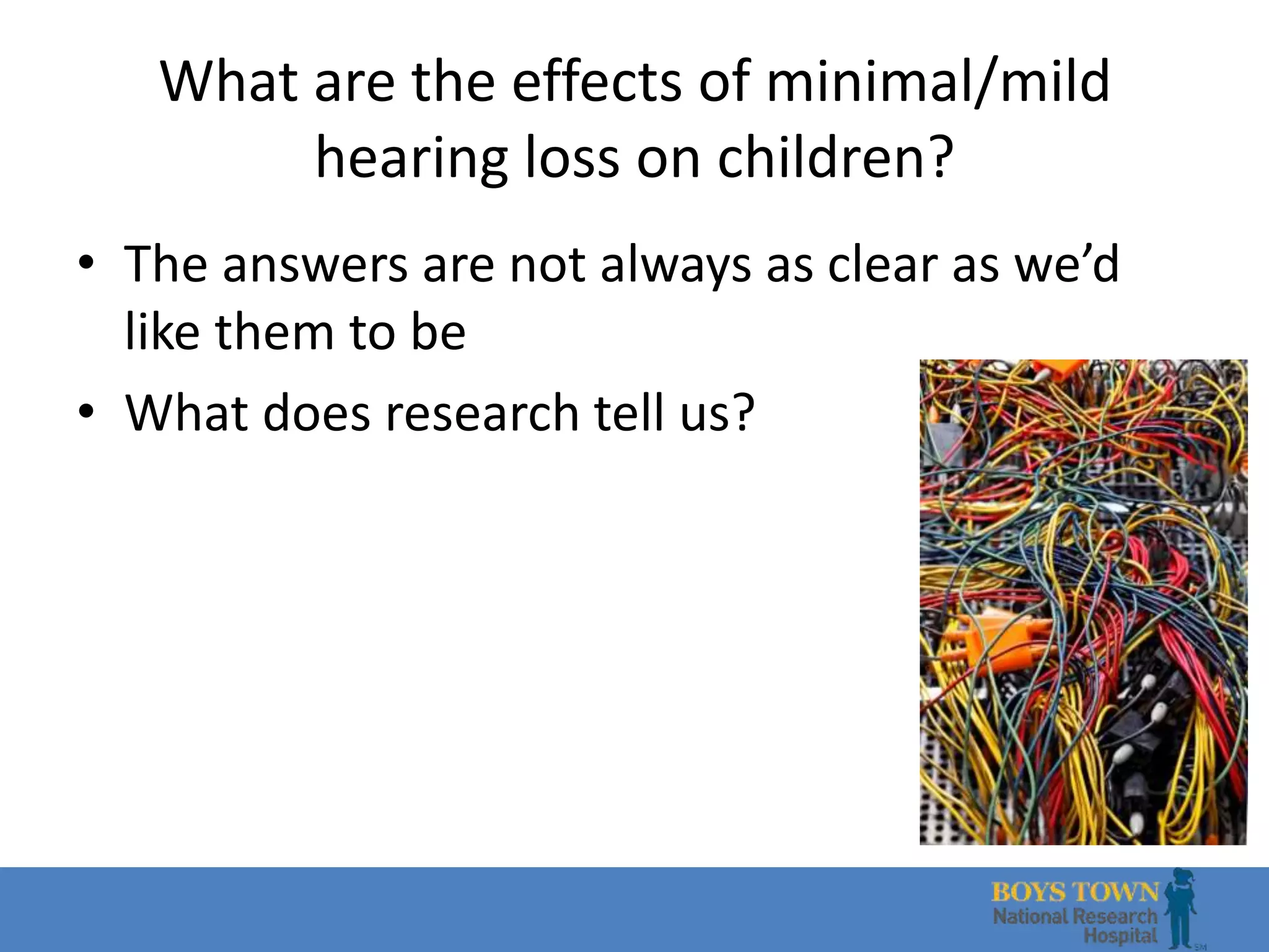 The Complexities of Listening and Understanding in Children with ...